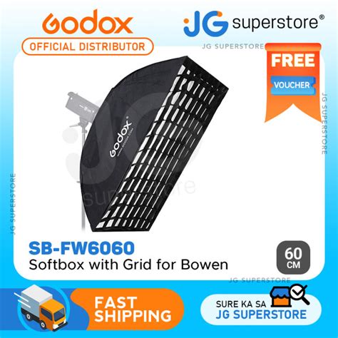Godox SB-FW6060 24" 60cm x 60cm Softbox Bowens Mount Ring with Grid ...