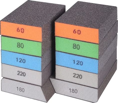 10er Pack Schleifschwämme Waschbar And Wiederverwendbar Schleifblöcke Für Holz Metall