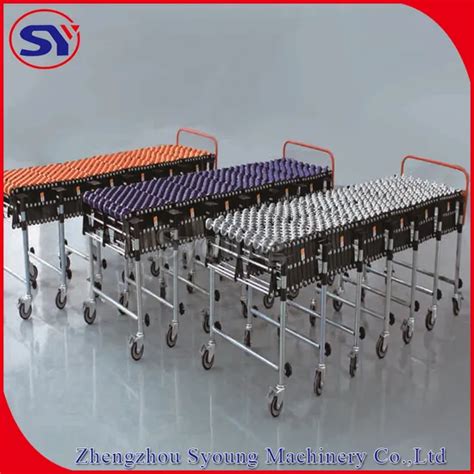 Gravity Plastic Skate Wheel Expandable Conveyor Telescopic For