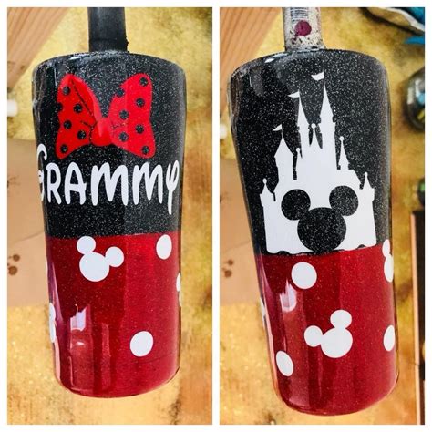 Mickey Glitter Disney Tumbler Disney Cups Glitter Tumbler Cups