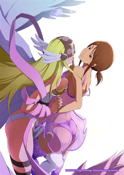Yagami Hikari And Angewomon Digimon And More Drawn By Keyliom Danbooru