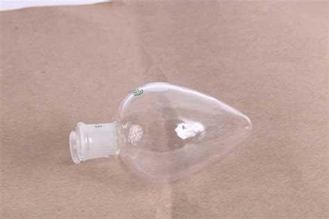 Chemglass 100ml 2 Neck Pear Shaped Flask 1 Cn 14 20 1 Sn 20 Degree Cg Ntc Tech