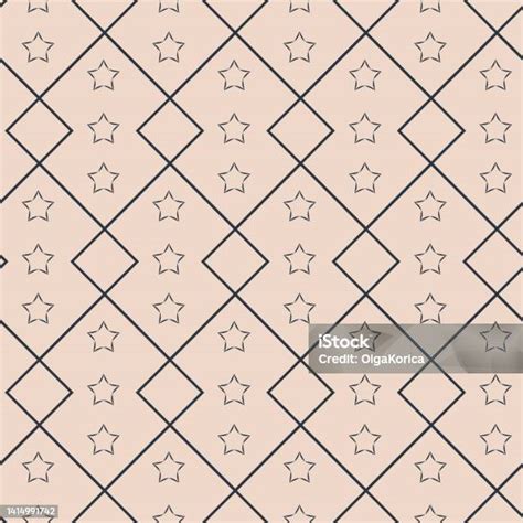 별과 별이 빛나는 하늘을 가진 베이지 귀여운 이음새가 없는 패턴 디자인 배경 0명에 대한 스톡 벡터 아트 및 기타 이미지 0명 광학 작용 구름 Istock