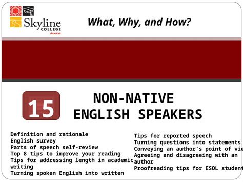 ppt non native english speakers what why and how definition and