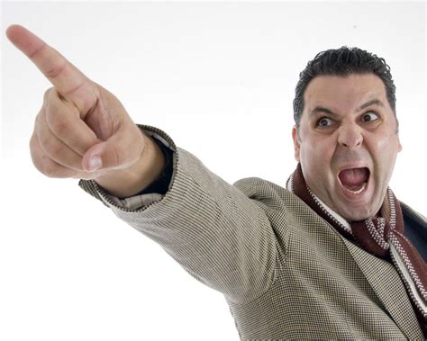 Angry Man Pointing