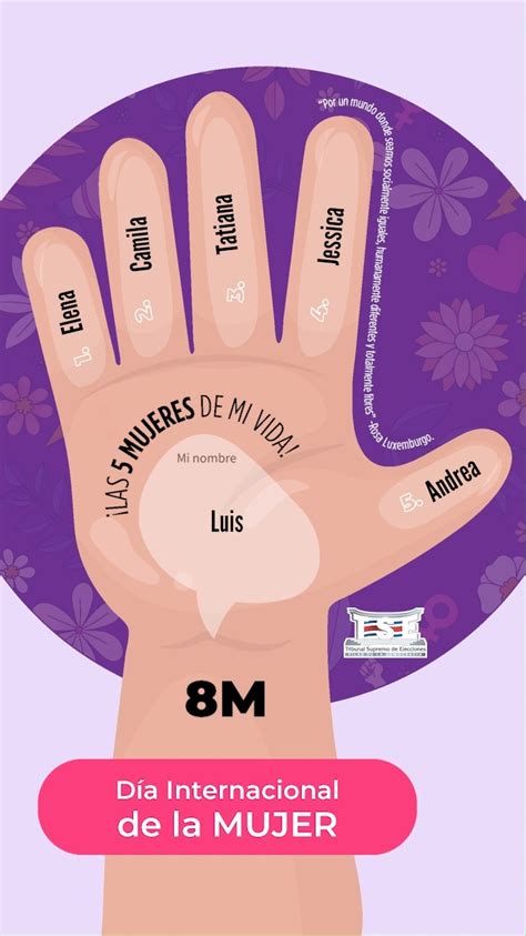 8m Conmemoramos El Día Internacional De La Mujer 🤚🏽💜 🤚🏽 Descargá La