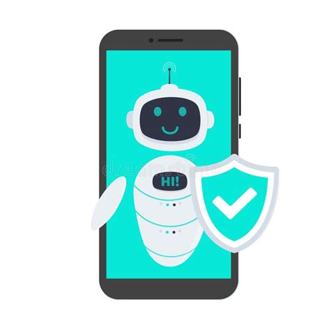 Robot Chatbot Icon Sign Flat Style Design Vector Illustration Isolated