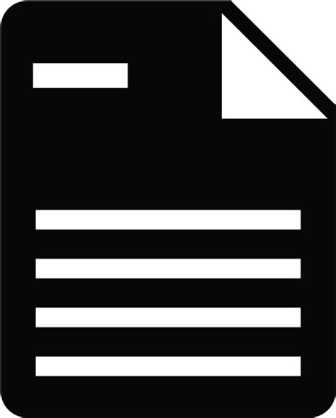 Download Document Icon Black Background