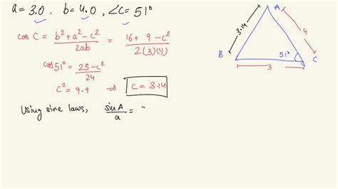 solved solve triangle abc if an answer does not exist enter dne