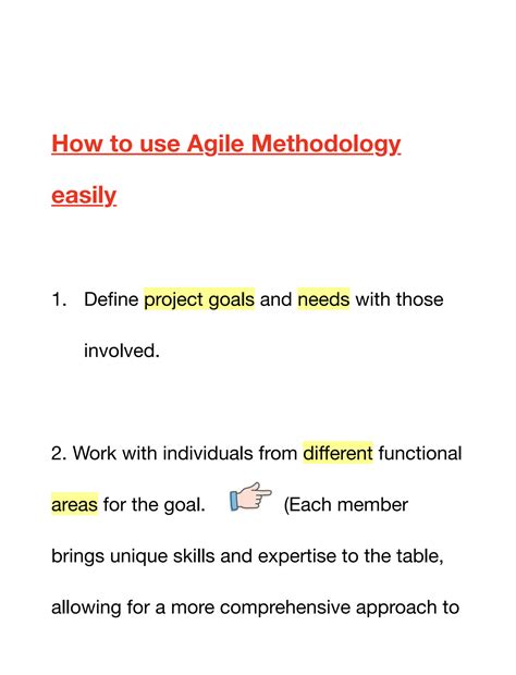 SOLUTION: Easy way to use and understand agile methodology - Studypool