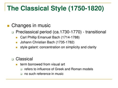 Ppt The Classical Style 1750 1820 Powerpoint Presentation Free