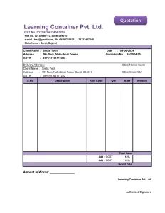 50 Professional Quotation Template In Excel Free Download