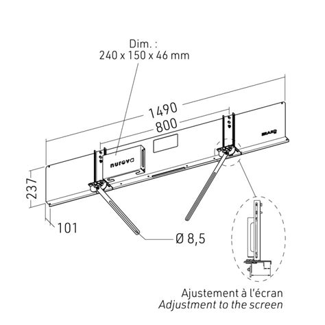 Nureva Hdl310 Nureva Hdl410 Sound Bar Mount On Erard Pro Stands