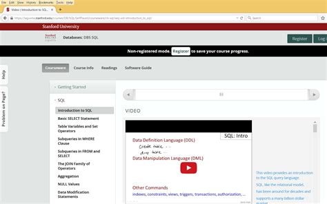 Sql Learning Online Course Free Sql Course Courses Sample Tutorial Blog