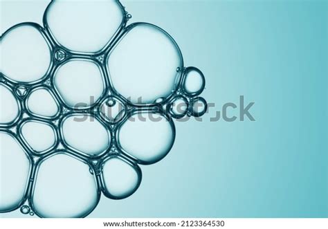2 Cell Molecule Concept Soap Bubbles Group Macro Representing Abstract