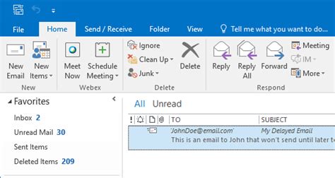 understanding delayed delivery in microsoft outlook