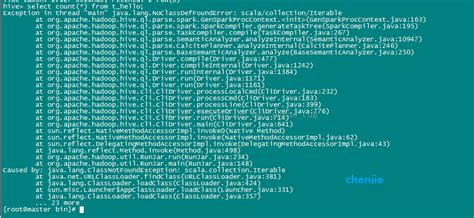 Hive On Spark报错：exception In Thread Main Javalang