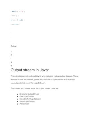 File Handling In Java Pdf