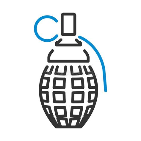 Defensive Grenade Icon Stock Vector Illustration Of Line 251688332