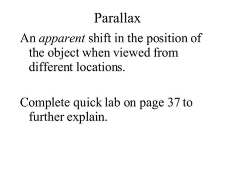 Parallax Ppt