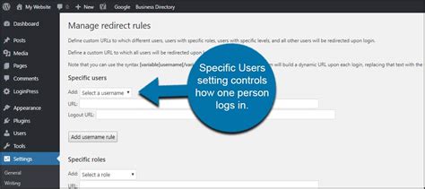 How To Redirect Users In Wordpress After A Successful Login Greengeeks