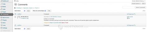 Hostknox Wordpress Comments Tutorial