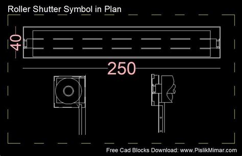 Roller Shutter Symbol Plan Dwg In Autocad Block 304 65 Kb