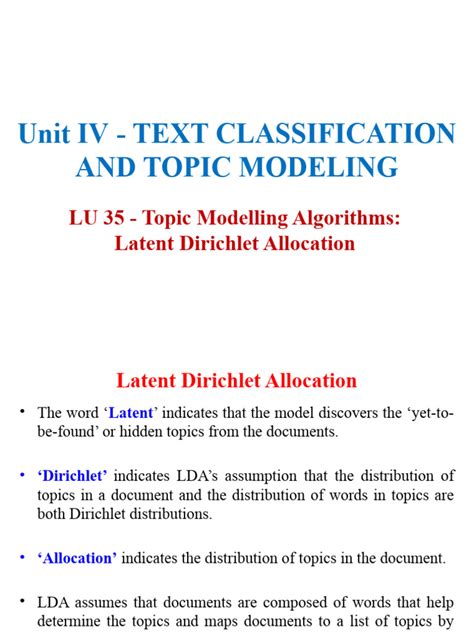 lu 35 latent dirichlet algorithm pdf statistics statistical models