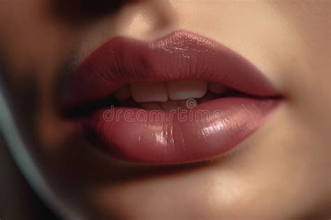 Beautiful Female Lips Generate Ai Stock Illustration Illustration Of