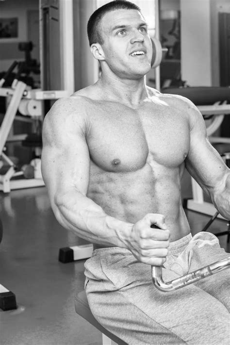 The Process Of Power Exercise Stock Image Image Of Care Bodybuilding