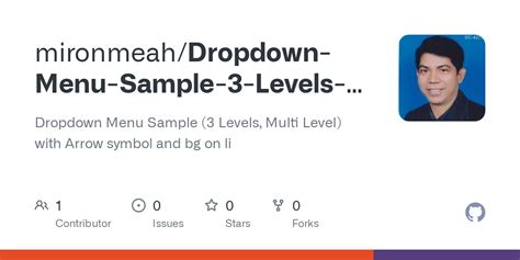 Github Mironmeahdropdown Menu Sample 3 Levels Multi Level Dropdown