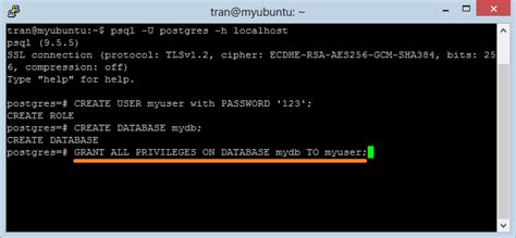 Установить базу данных postgresql в ubuntu
