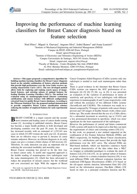 Pdf Improving The Performance Of Machine Learning Classifiers For