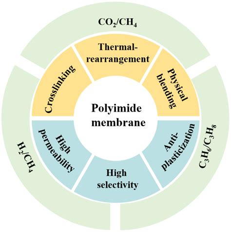 Advances In Polyimide Membranes For Gas Separation Synthesis Modification And Application