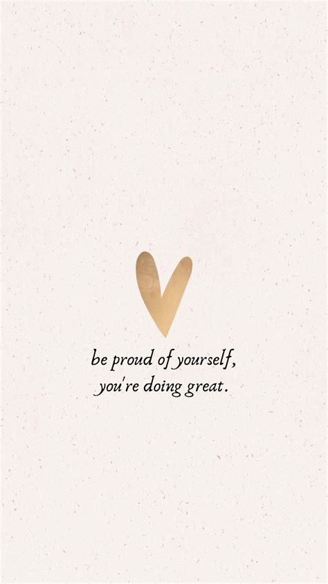 Gold Heart Motivational Quote Phone Wallpaper Digital Download Etsy