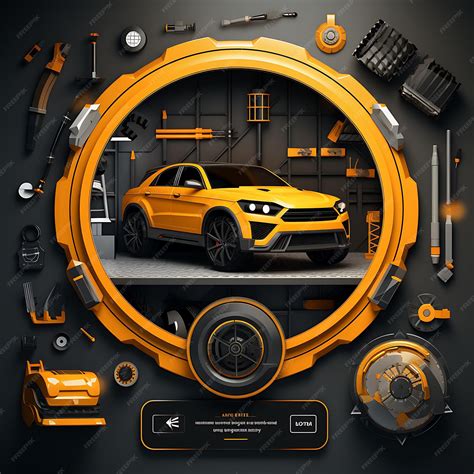 Premium Photo Photoshoot Of Auto Repair Shop Horizontal Oval Simple