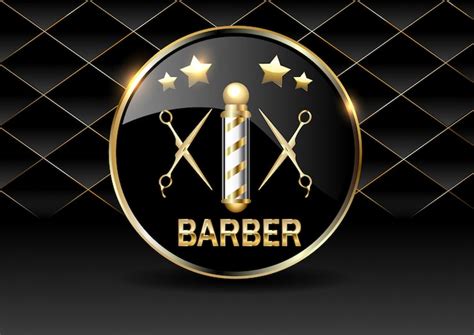 Black Gold Barber Logo Images Free Download On Freepik
