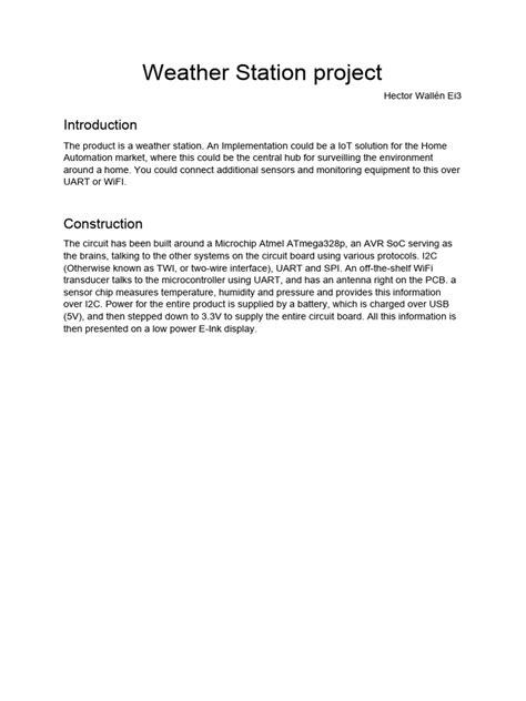 Weather Station Project Download Free Pdf Printed Circuit Board