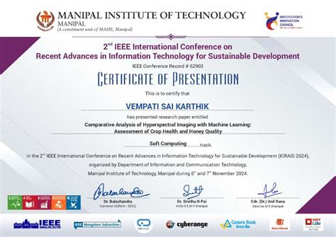 Sai Karthik Vempati On Linkedin Research Publication
