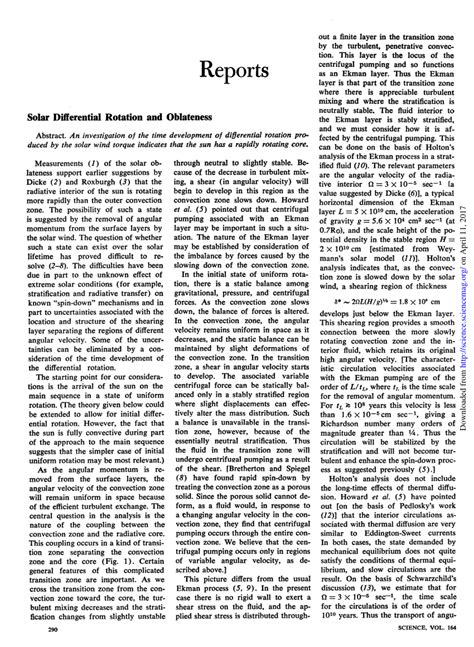 Pdf Solar Differential Rotation And Oblateness
