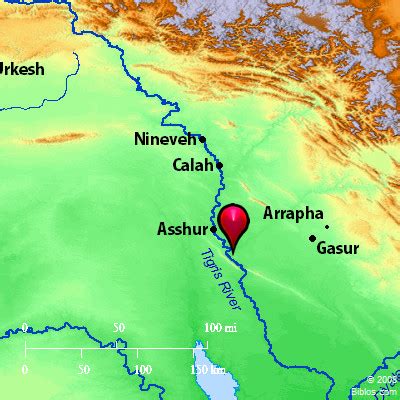 Bible Map Tigris River