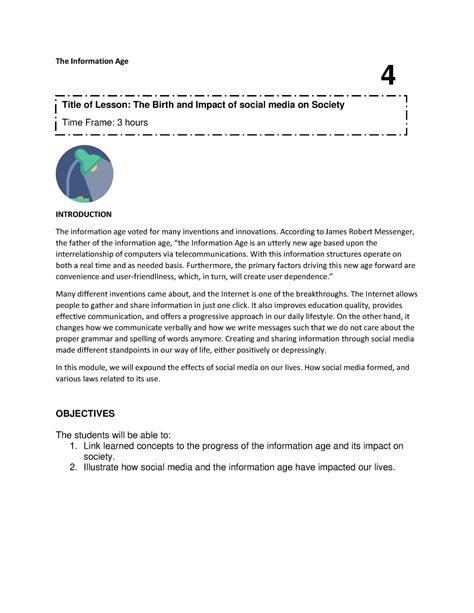 The Information Age Notes The Information Age Introduction The