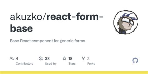 GitHub Akuzko React Form Base Base React Component For Generic Forms