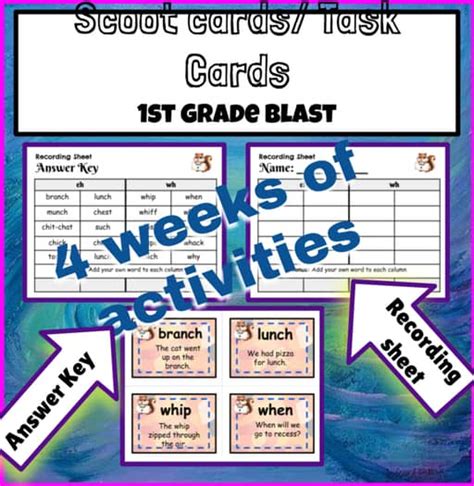 Task Cards For Blast Rgr Units 5 8task Cards Scoot Sor Phonics