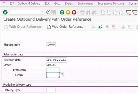 Create Outbound Delivery In Sap Sd Sapboostcom
