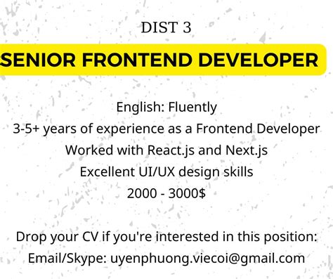 Ngọc Phương On Linkedin Dist 3 Senior Frontend Developer ~3000