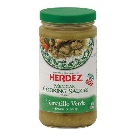 Herdez Sauce Traditional Chipotle 12 Oz Tomatillo Verde Cooking