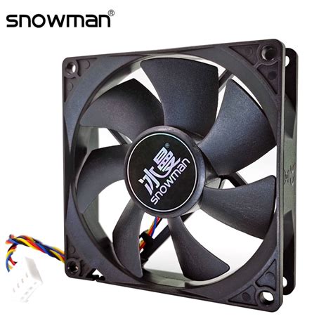 눈사람 90mm 4 핀 Pwm 팬 92mm 컴퓨터 케이스 팬 조용한 9cm Cpu 냉각 팬 조용한 Pc 쿨러 팬 케이스 팬