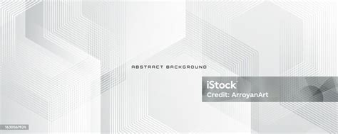 흰색 기하학적 추상적인 배경은 선 효과 장식이 있는 밝은 공간에 겹쳐집니다 웹 배너 전단지 카드 표지 또는 브로셔를 위한 현대적인 그래픽 디자인 요소 육각형 스타일 개념 0