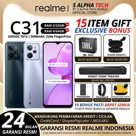 Jual REALME C31 3/32GB & 4/64GB Garansi Resmi Realme | Shopee Indonesia